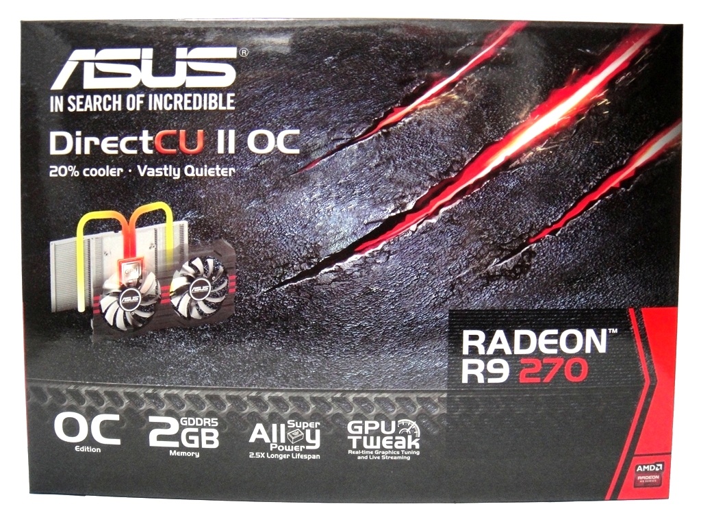 [XF] 靜冷超頻雙風扇 華碩 RADEON R9 270 DirectCU II OC 強悍登場-Asus,R9 270,DirectCU ...