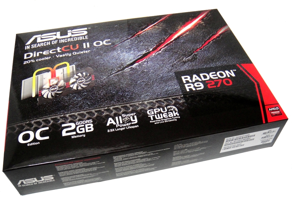 [XF] 靜冷超頻雙風扇 華碩 RADEON R9 270 DirectCU II OC 強悍登場-Asus,R9 270,DirectCU ...