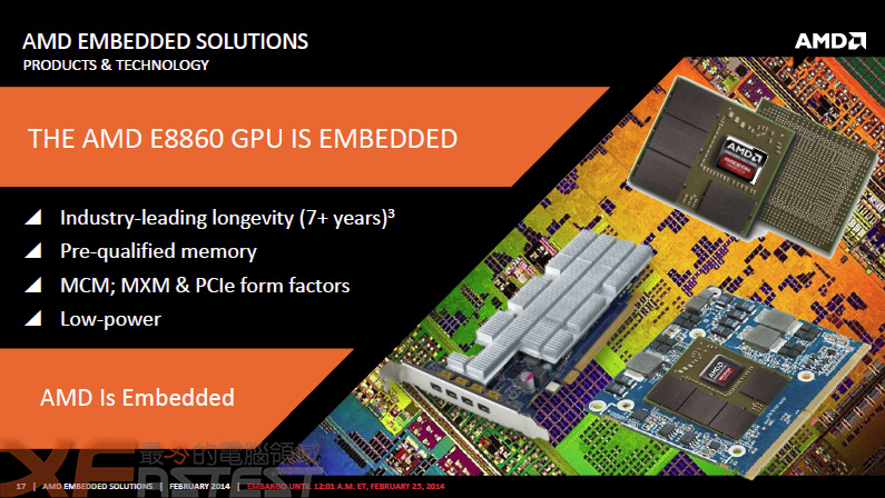 AMD為嵌入式系統推出E8860繪圖處理器-嵌入式